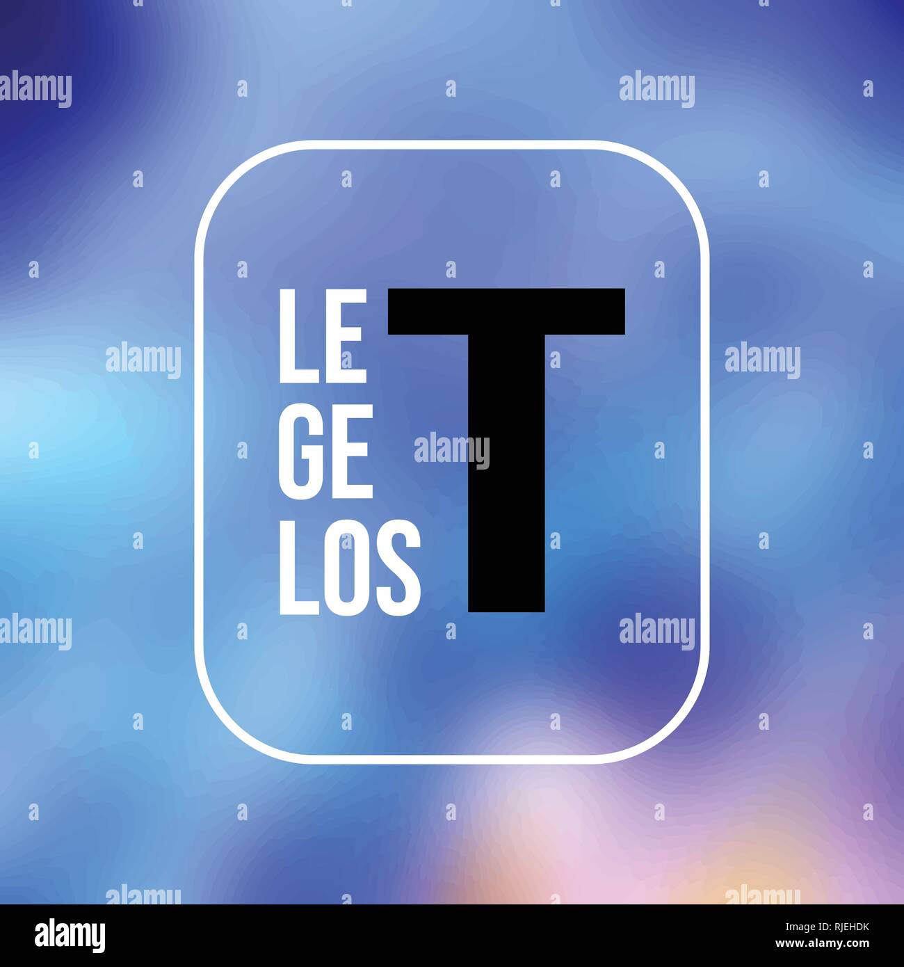 let's get lost. Life quote with modern background vector illustration ...