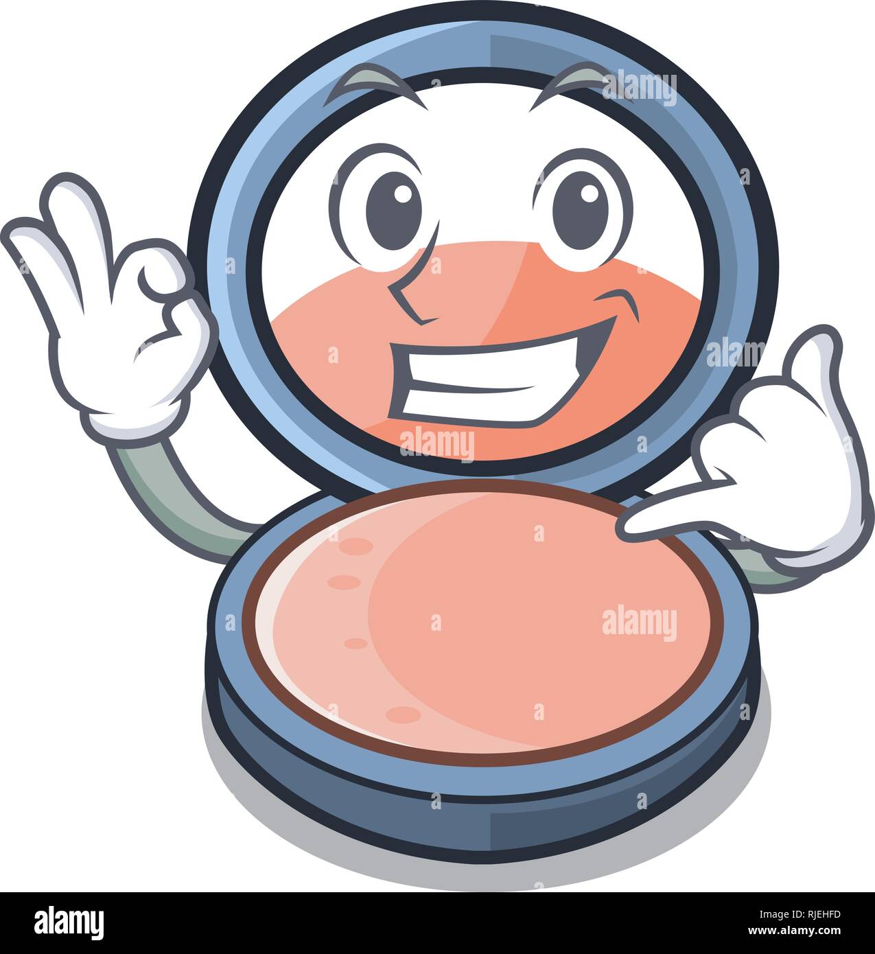Call me blush is isolated with the cartoons Stock Vector Image & Art ...