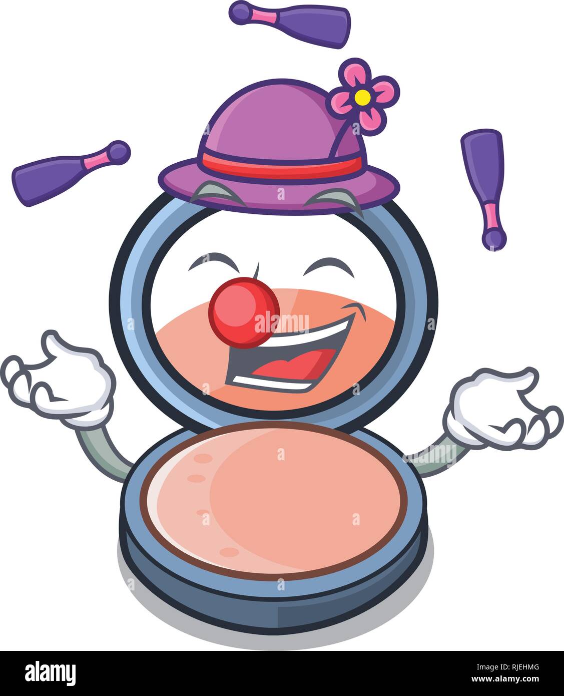 Juggling blush is isolated with the cartoons Stock Vector Image & Art ...