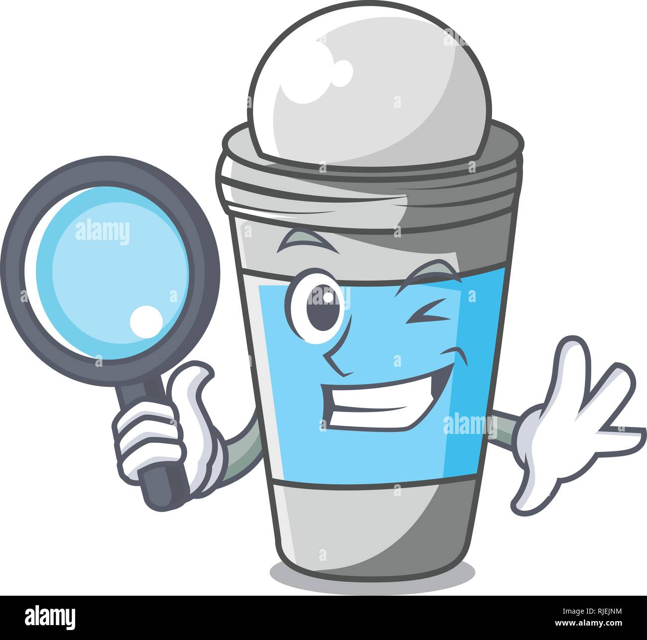 Detective roll on deodorant in cartoon bottle Stock Vector Image & Art ...