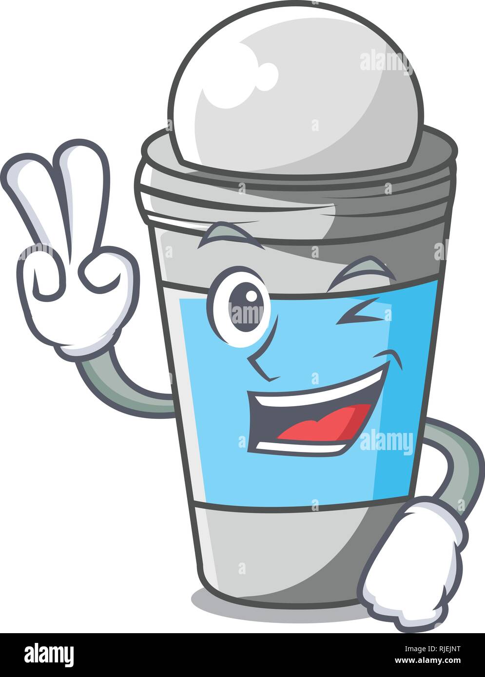 Two finger roll on deodorant in cartoon bottle Stock Vector Image & Art ...