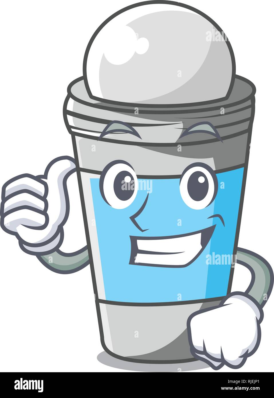 Thumbs up roll on deodorant in cartoon bottle Stock Vector Image & Art ...