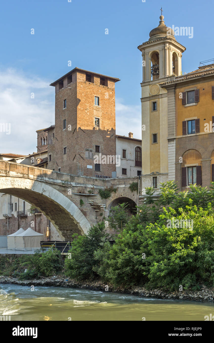 Pons fabricius bridge hi-res stock photography and images - Alamy