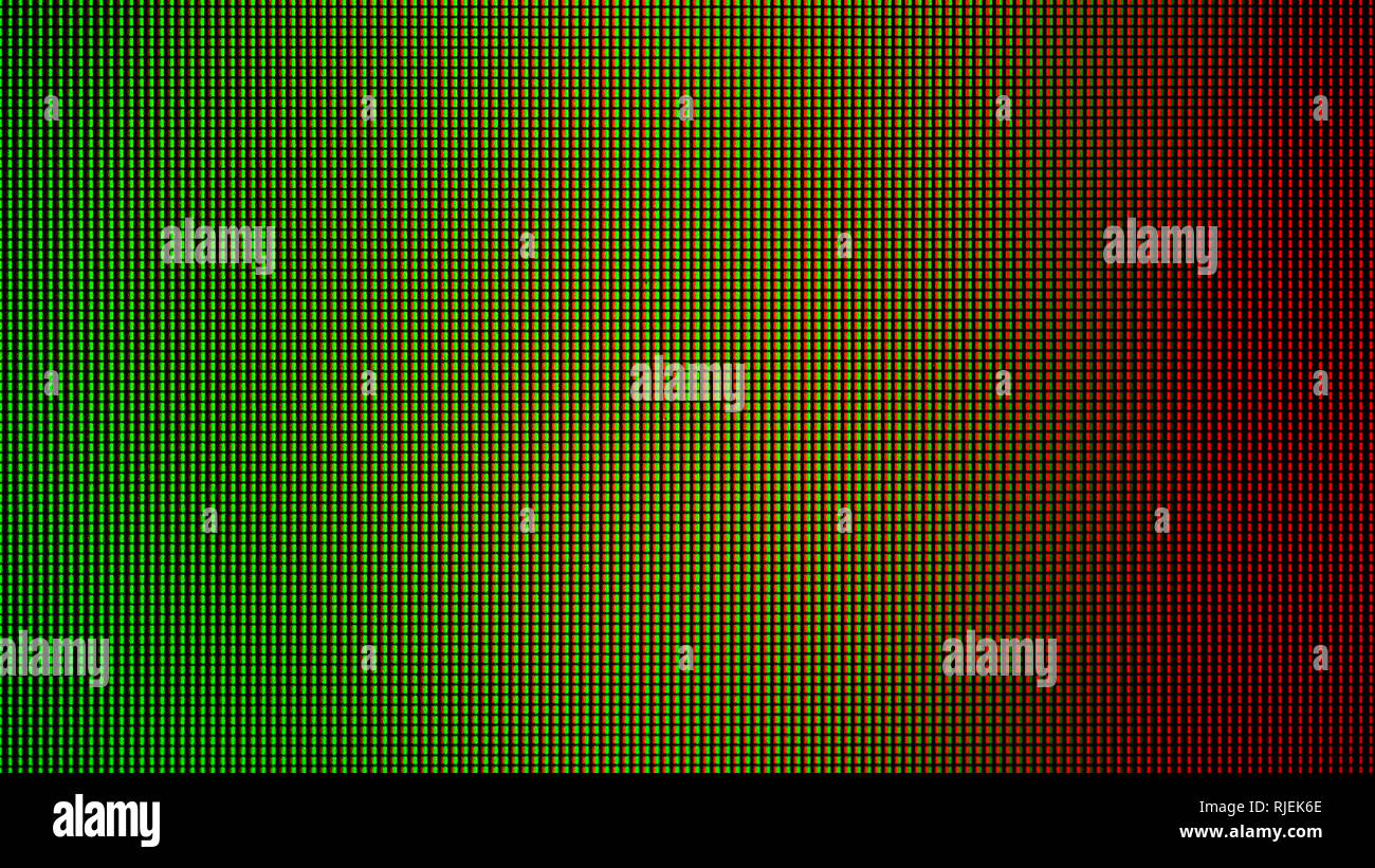 LED lights from computer LED monitor screen display panel for graphic ...