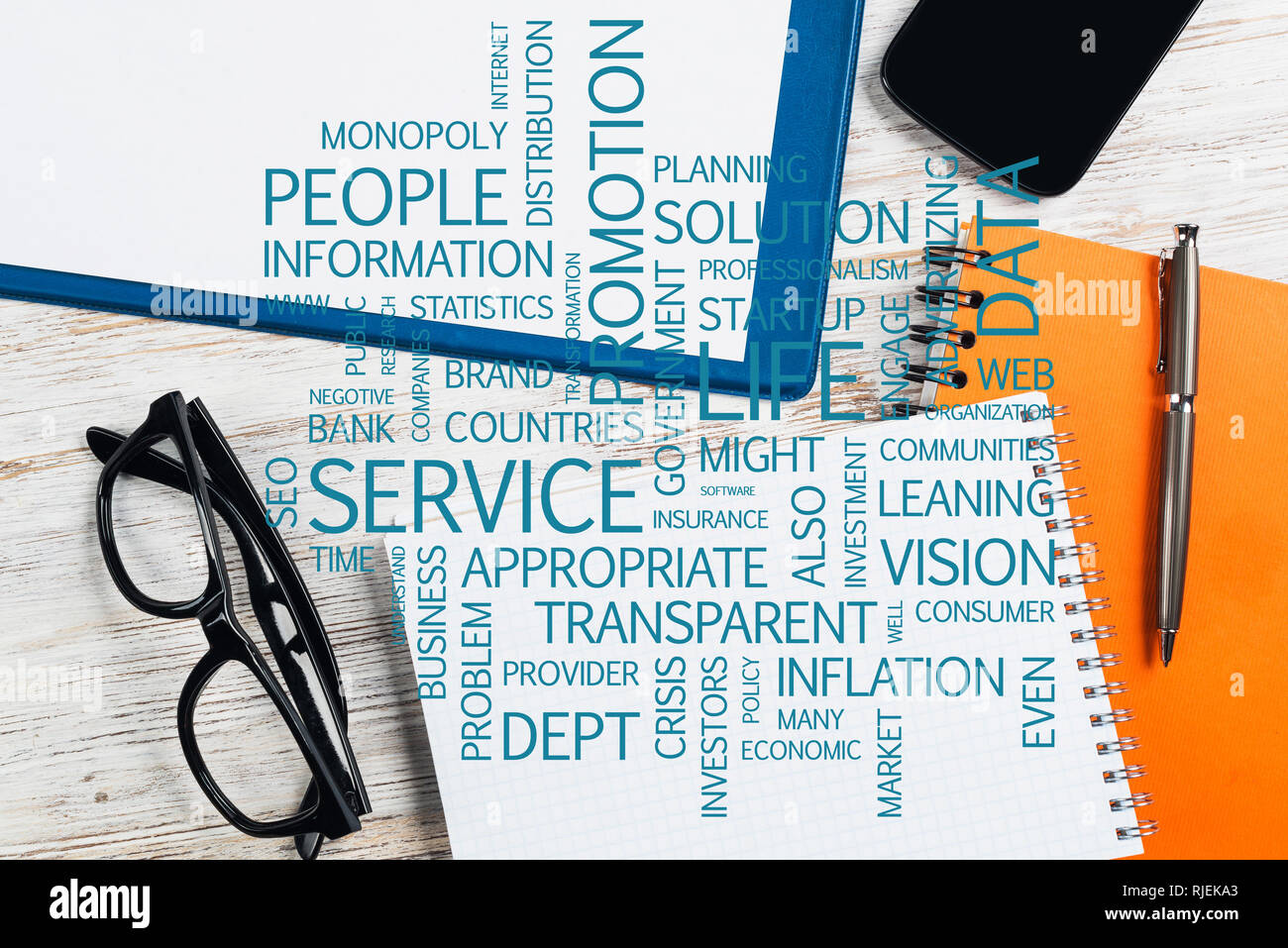 Modern workplace concept Stock Photo - Alamy