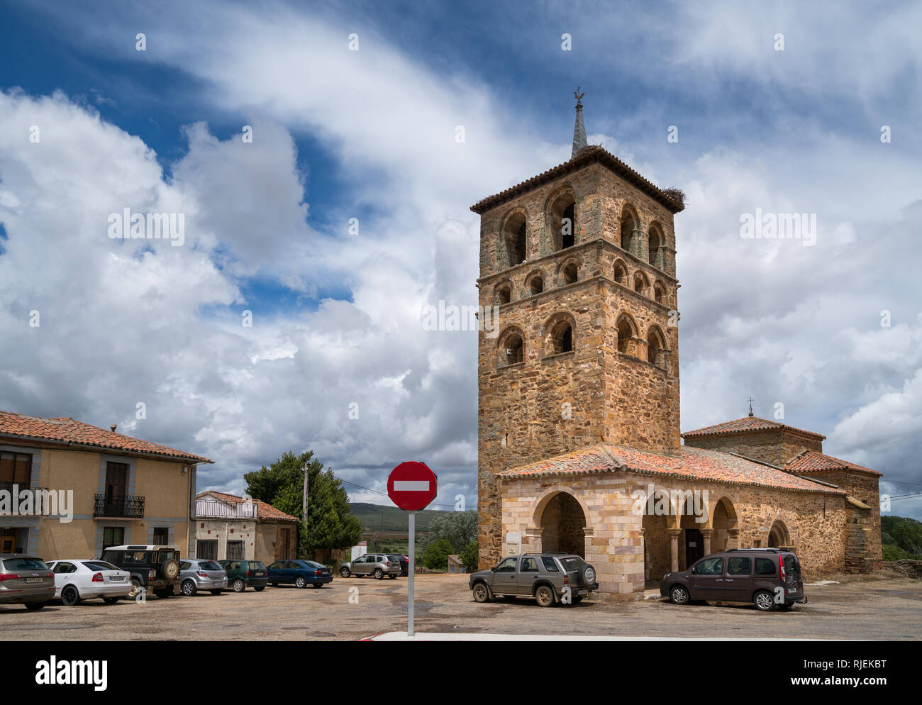 Romanesque church Santa María de Tábara, Castile and Leon, Spain Stock ...