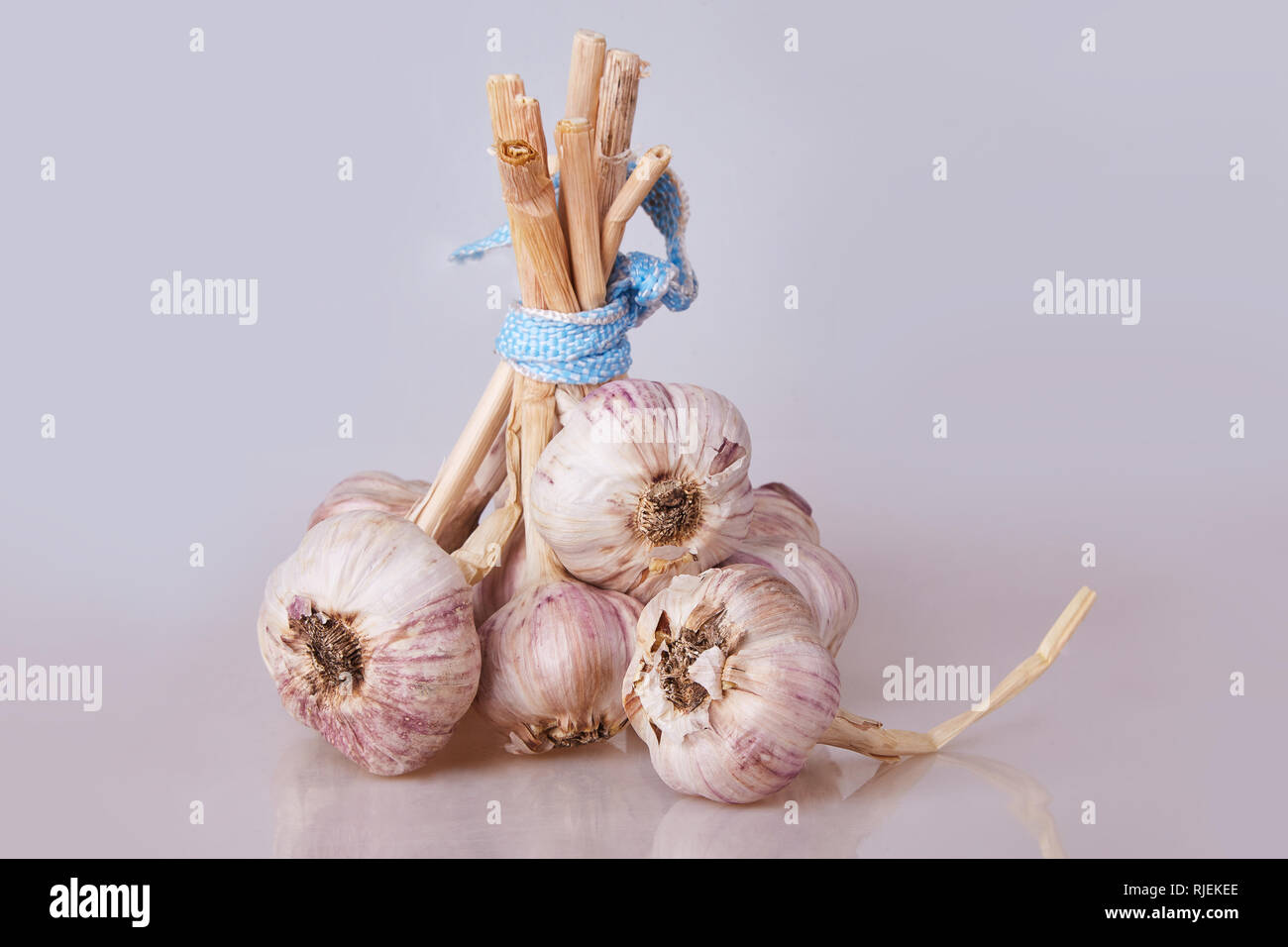 Garlic Bulbs isolated on a white background Stock Photo - Alamy