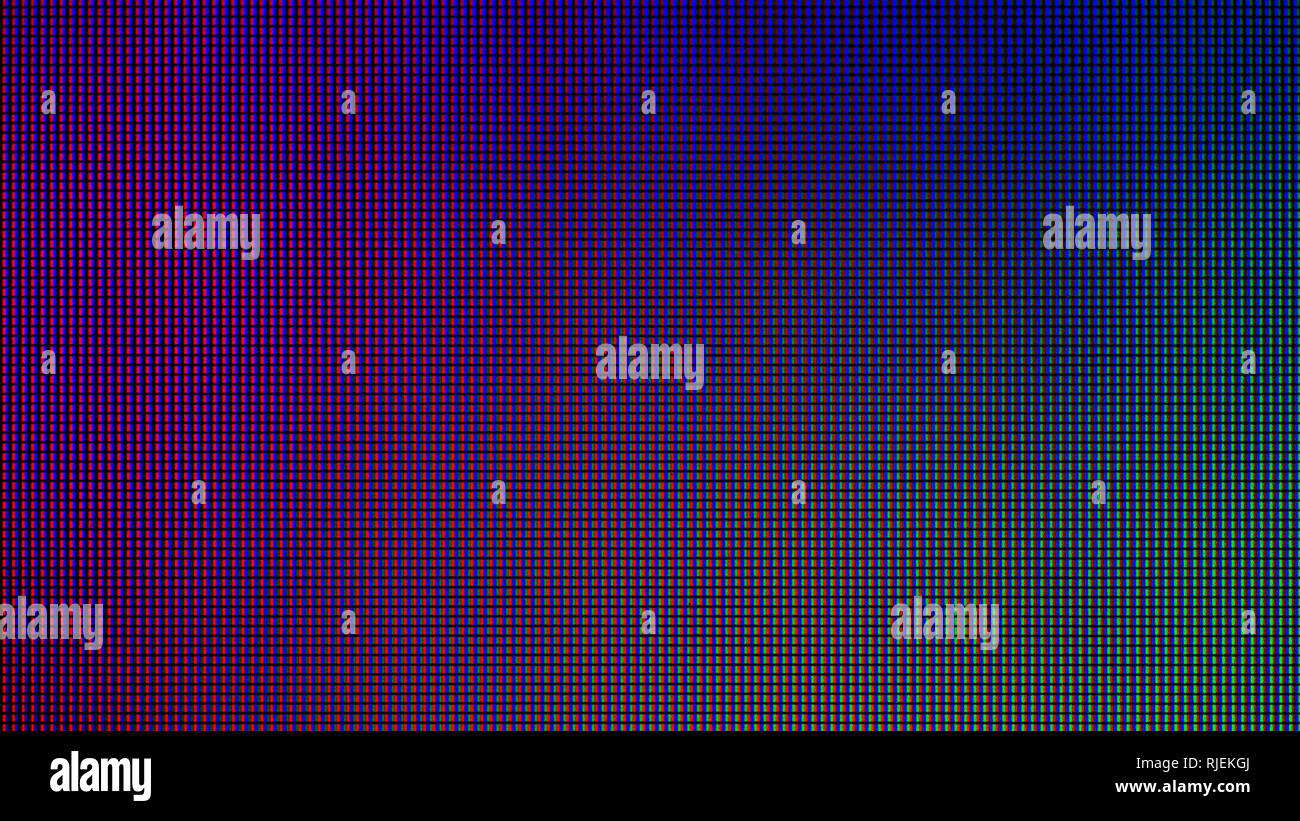 LED lights from computer LED monitor screen display panel for graphic ...