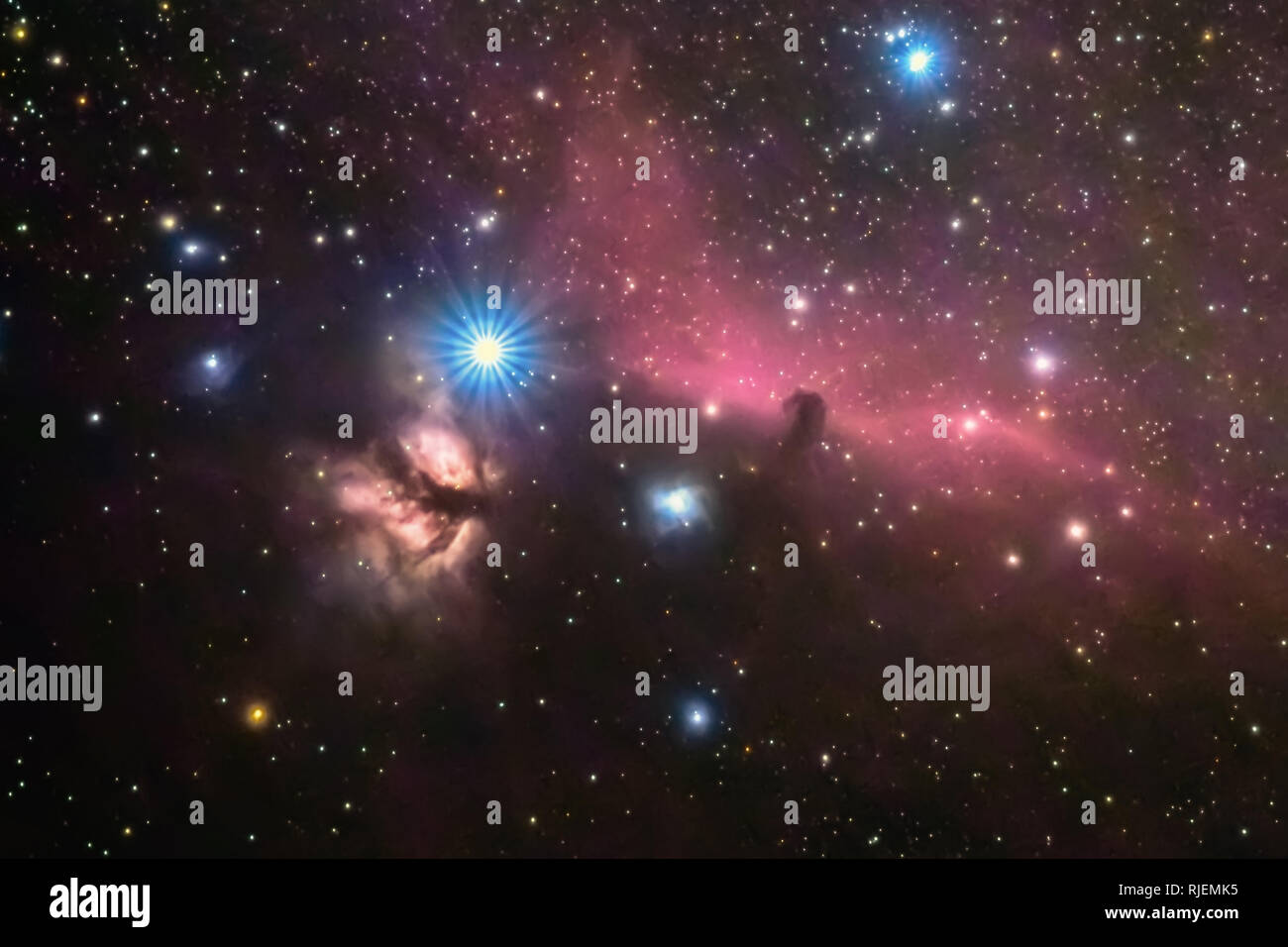 Flaming tree nebula hi-res stock photography and images - Alamy