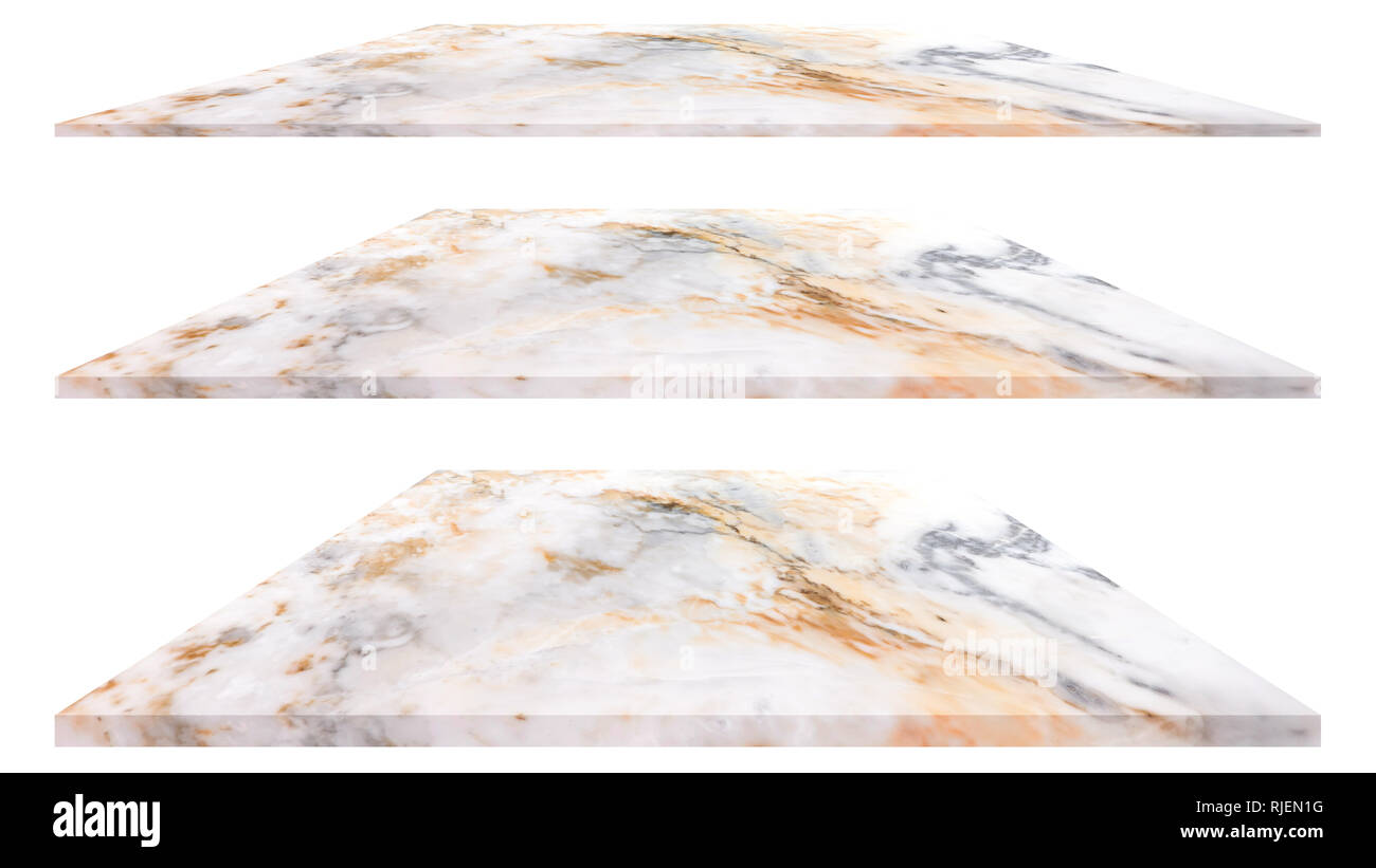 Marble plate isolated on white background for interior exterior ...