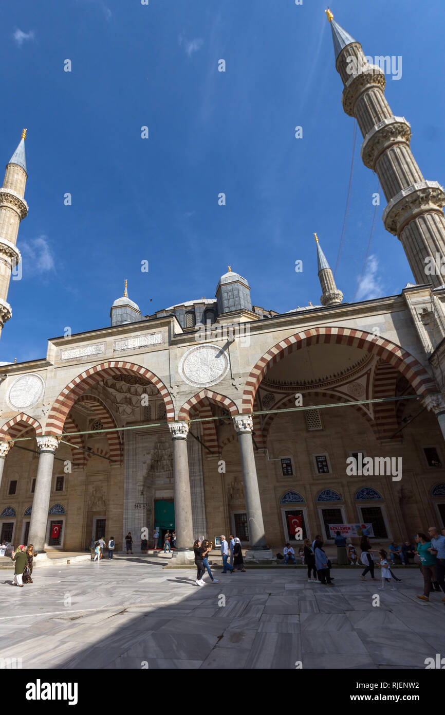 EDIRNE, TURKEY - MAY 26, 2018: Selimiye Mosque - The second largest ...