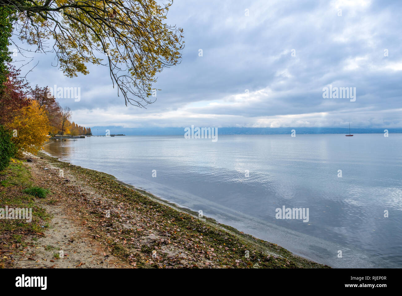 Lausanne Lake Geneva Beach High Resolution Stock Photography and Images ...