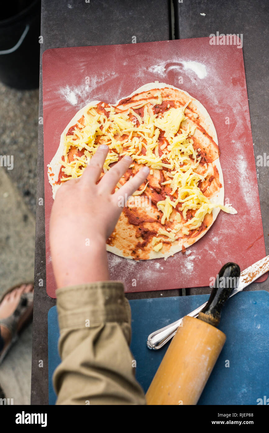 Cooking process pizza made from hi-res stock photography and images - Alamy
