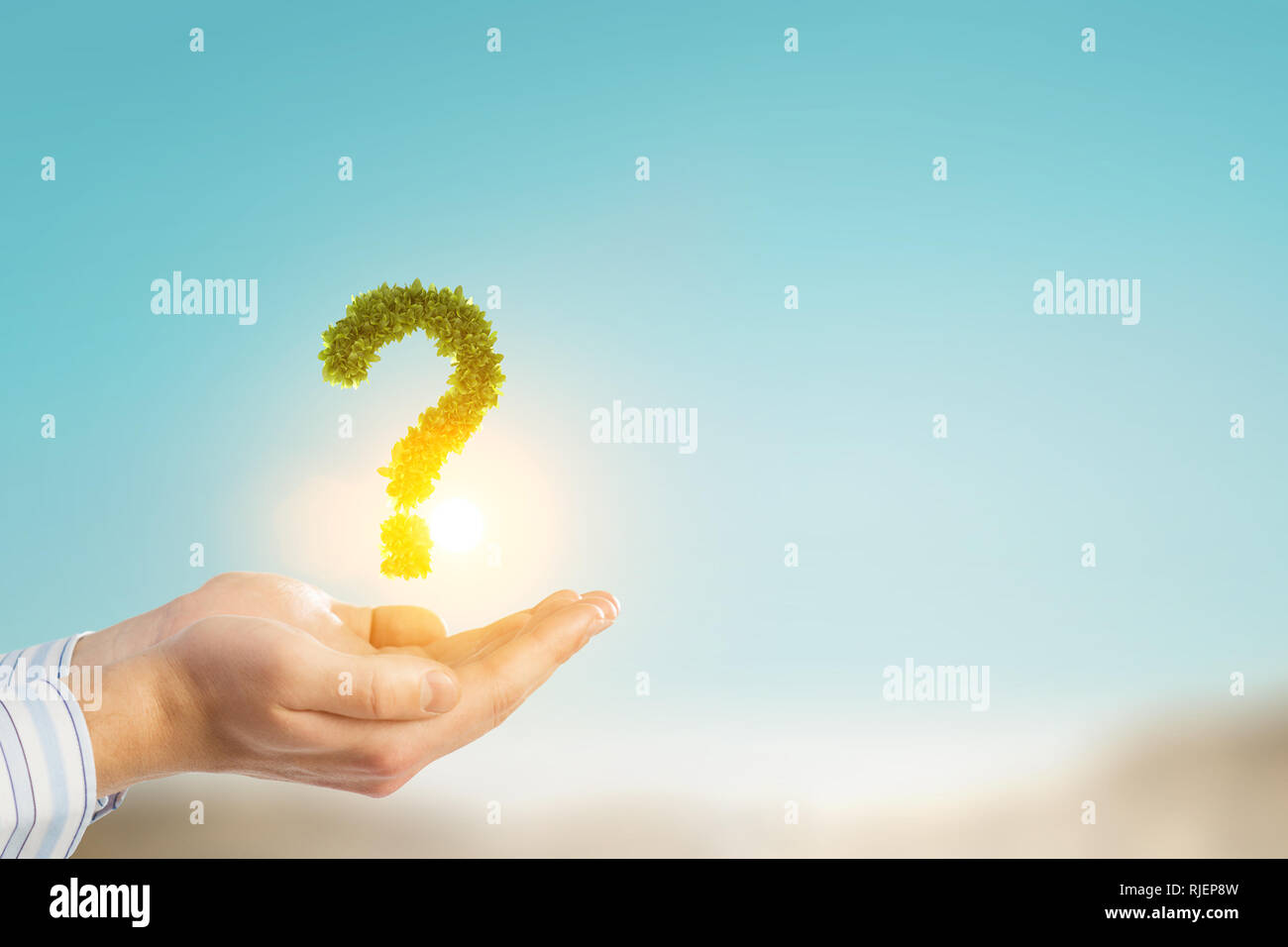 Hands holding sign question mark hi-res stock photography and images ...