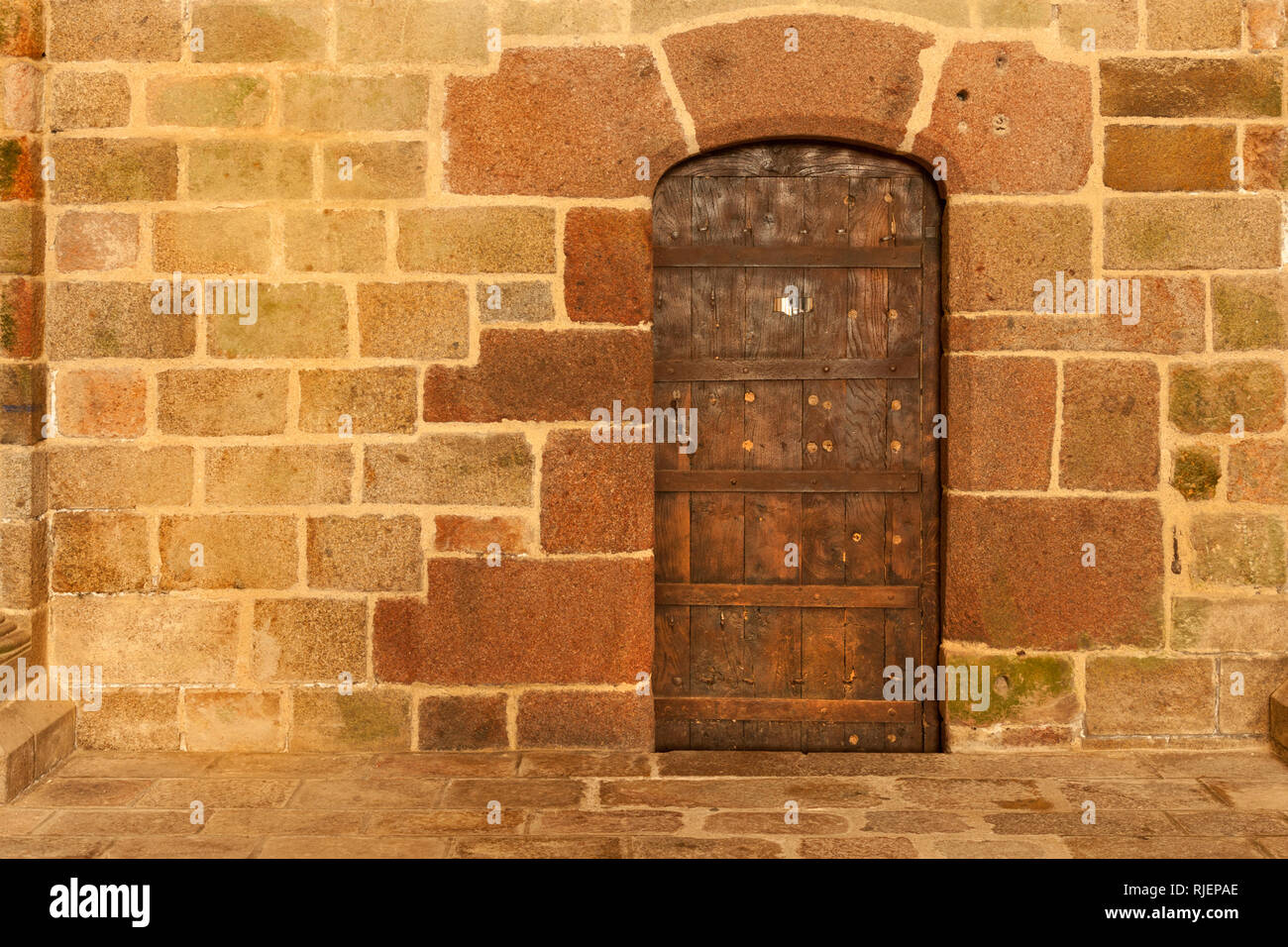 Monastery Corridor Mont Saint Michel High Resolution Stock Photography ...