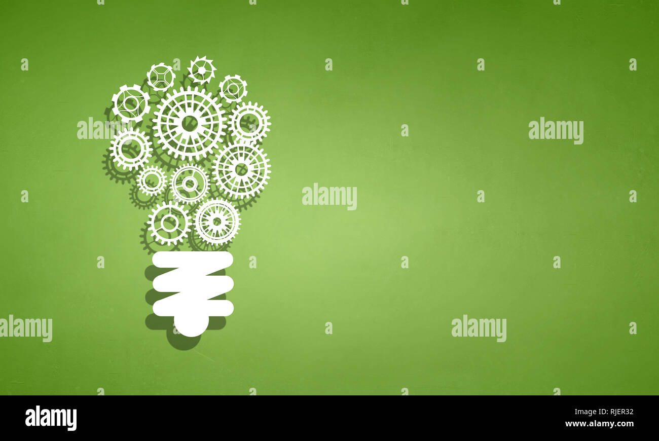 Light bulb gears cogs technology hi-res stock photography and images ...