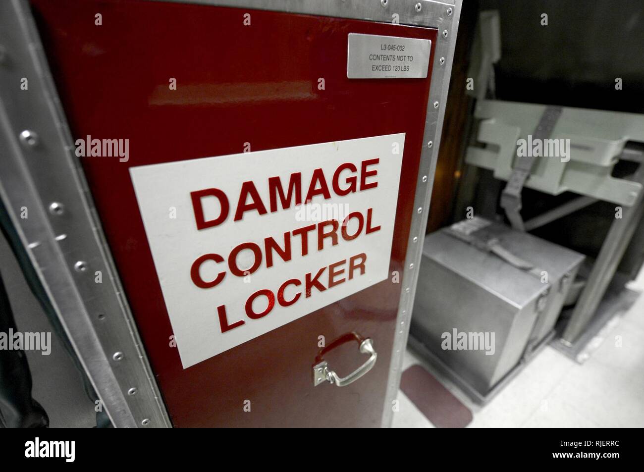 ATLANTIC OCEAN - A photo of a damage control locker aboard Pre ...