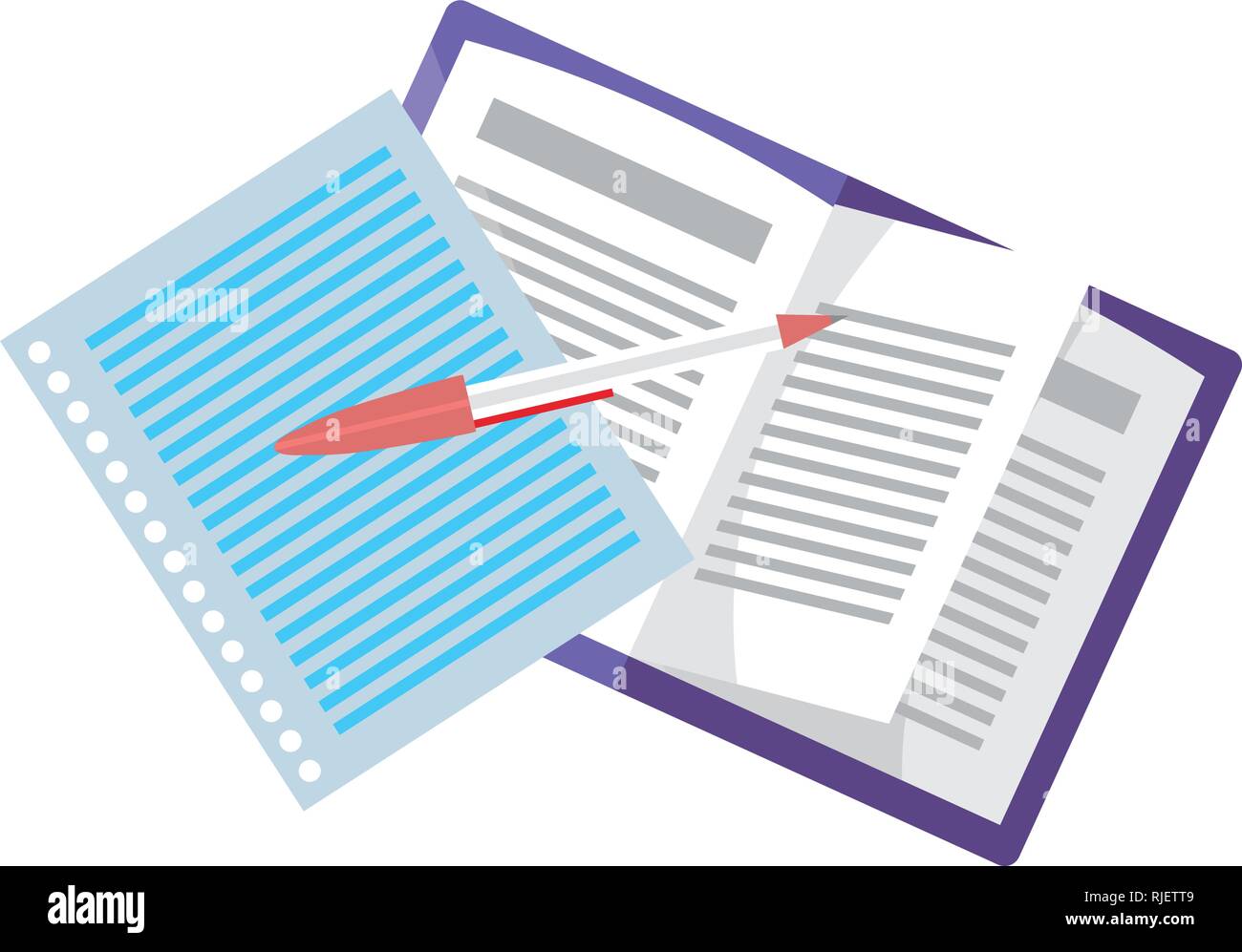 study elements cartoon Stock Vector Image & Art - Alamy