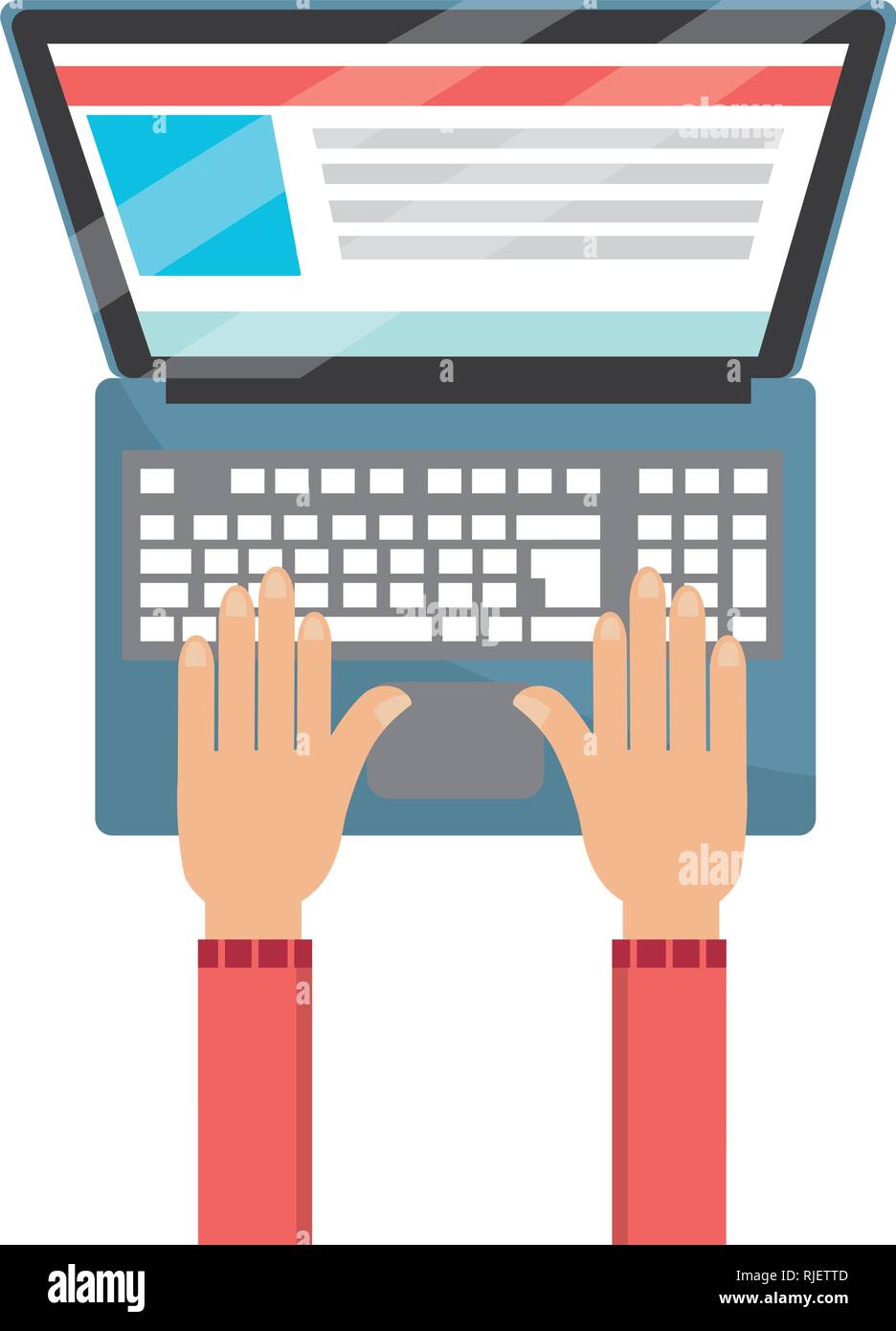 technology laptop cartoon Stock Vector Image & Art - Alamy