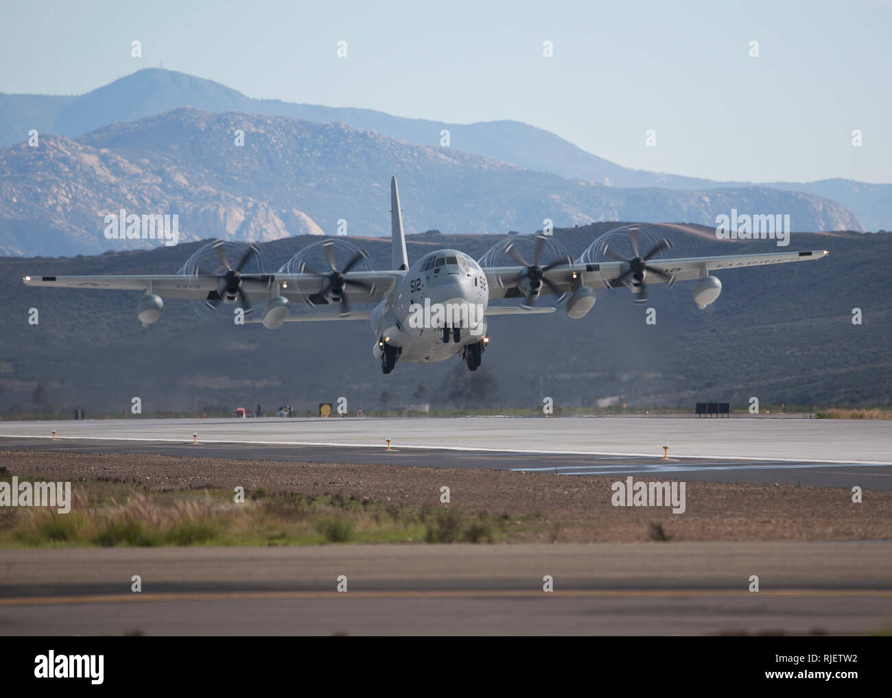 A KC-130J Hercules with Marine Aerial Refueler Transport Squadron (VMGR ...