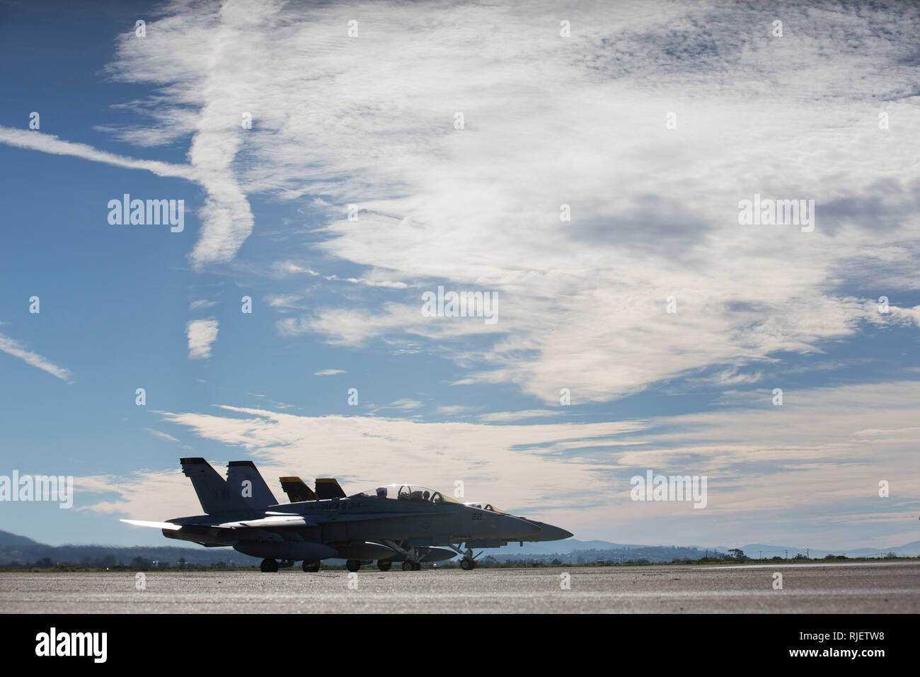 Two F/A-18D Hornets with Marine Fighter Attack Squadron (VMFA) 314 ...