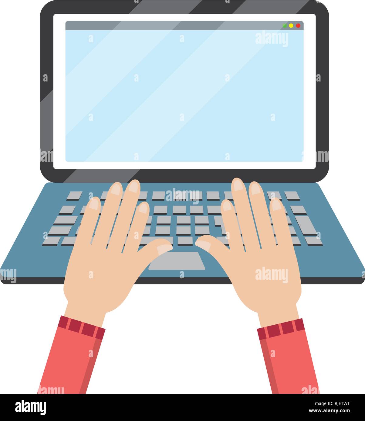 technology laptop cartoon Stock Vector Image & Art - Alamy