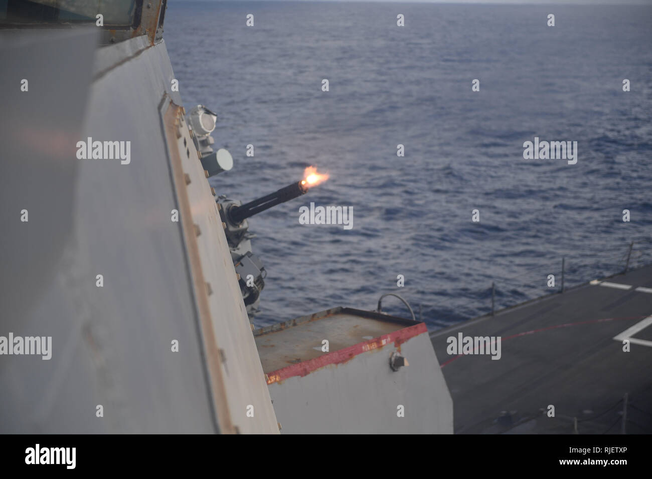 190131-N-RG171-015 ATLANTIC OCEAN (Jan. 31, 2019) The guided-missile ...