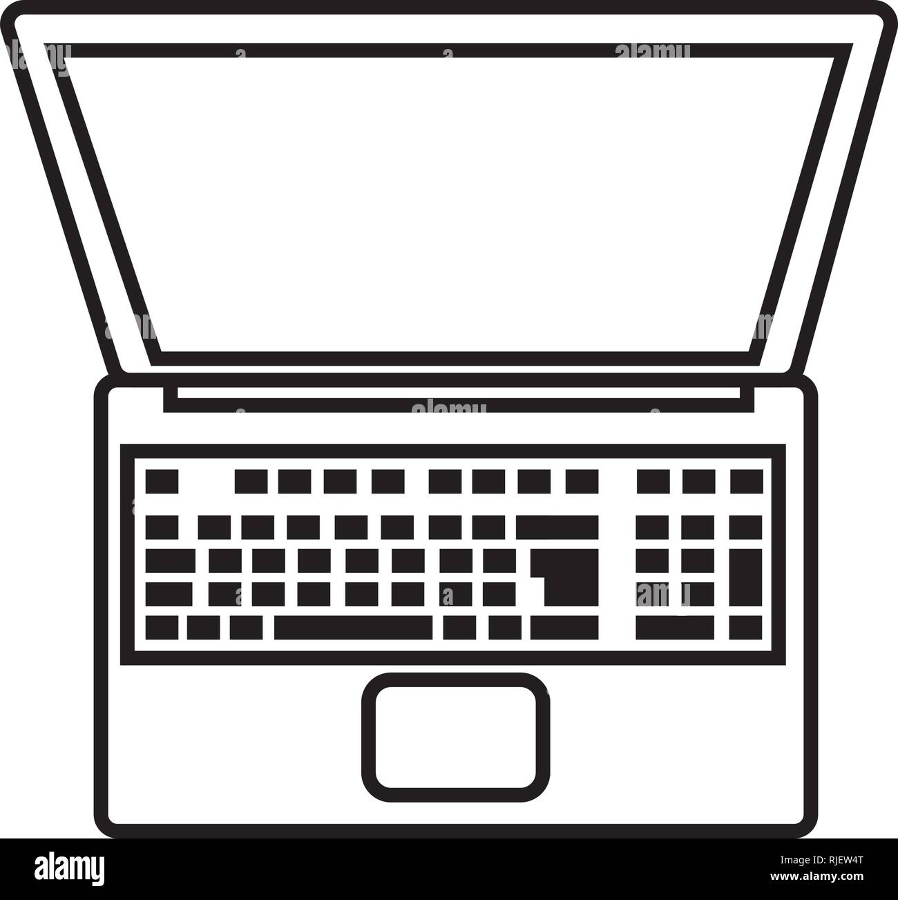 technology laptop cartoon Stock Vector Image & Art - Alamy