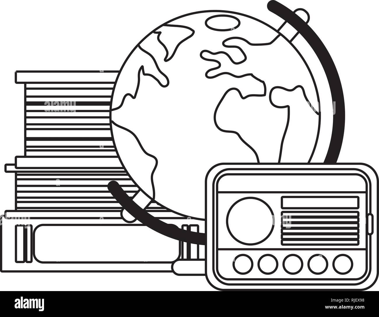 study elements cartoon Stock Vector Image & Art - Alamy
