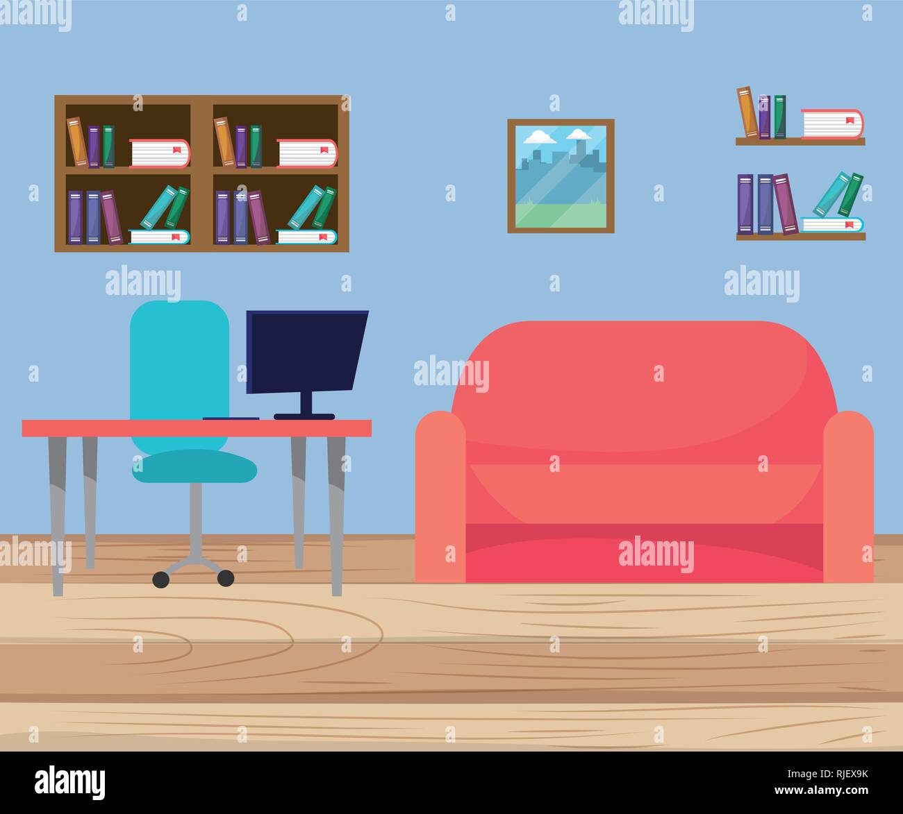 modern furniture cartoon Stock Vector Image & Art - Alamy