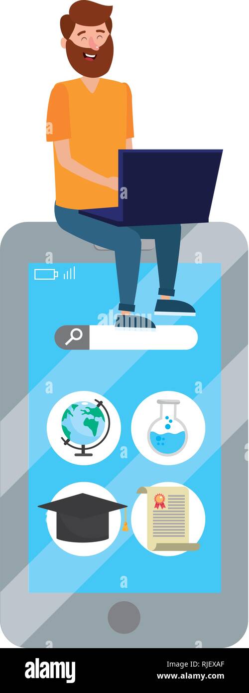 online education cartoon Stock Vector Image & Art - Alamy