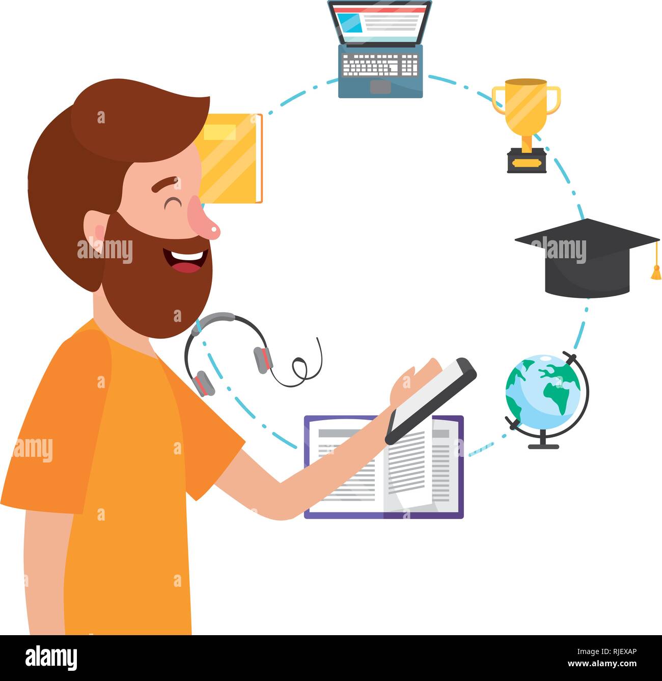 online education cartoon Stock Vector Image & Art - Alamy