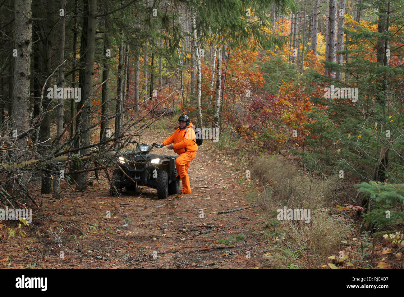 Atv riding in fall scenery hi-res stock photography and images - Alamy