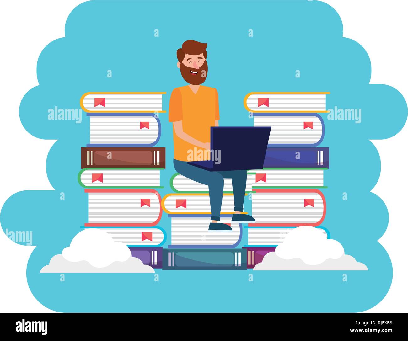 online education cartoon Stock Vector Image & Art - Alamy