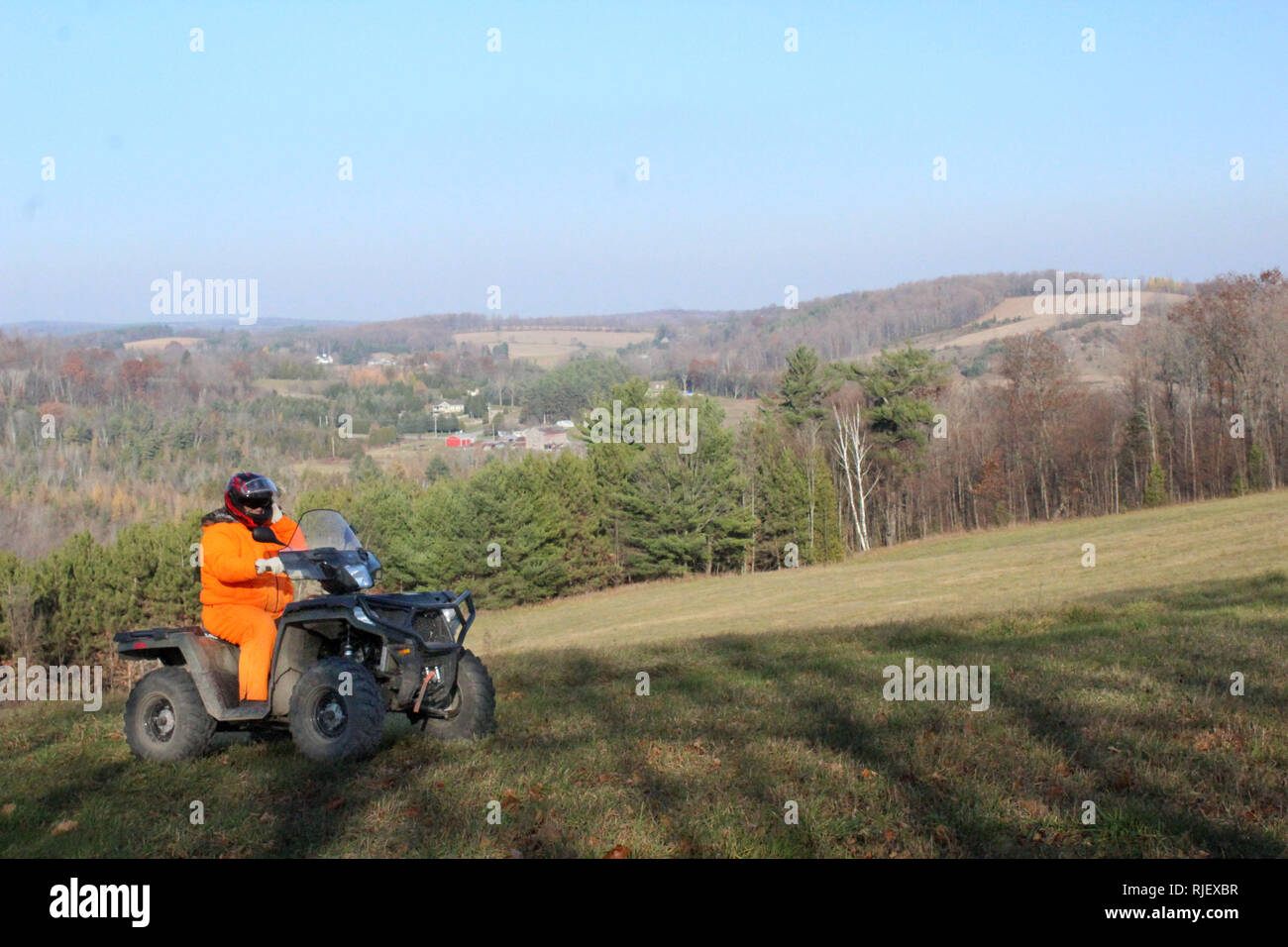 Atv riding in fall scenery hi-res stock photography and images - Alamy