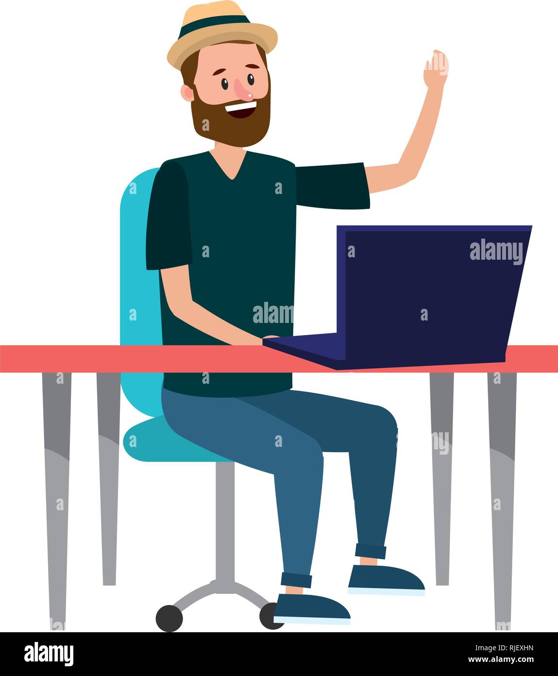 young man cartoon Stock Vector Image & Art - Alamy