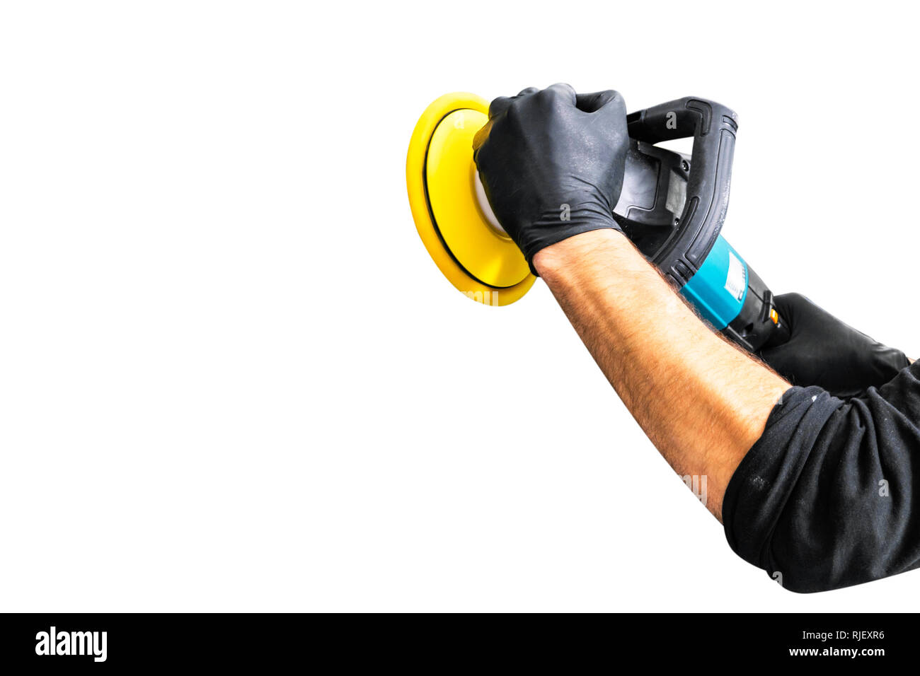 Car detailing cleaning hand Cut Out Stock Images & Pictures - Alamy