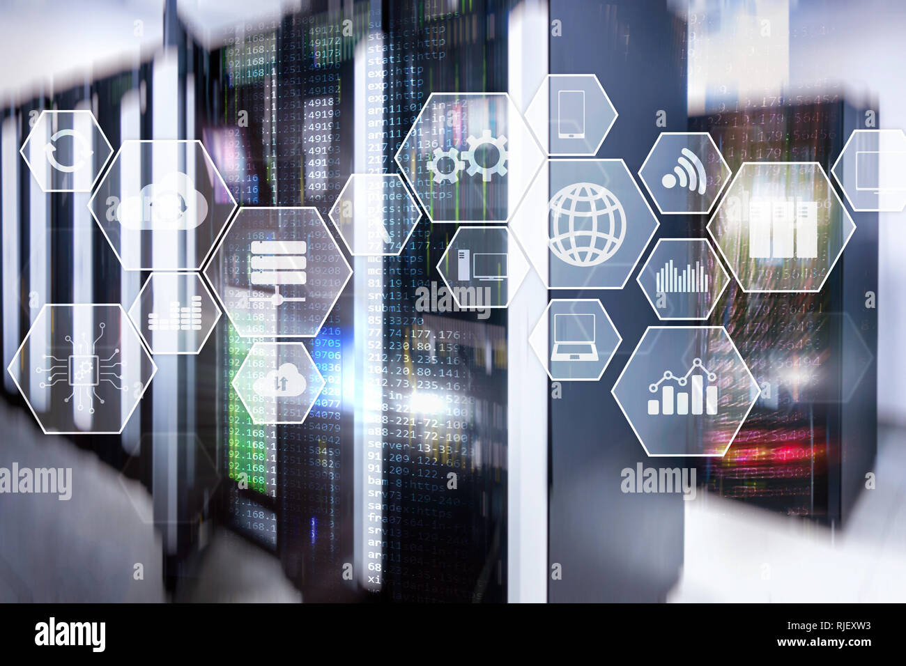 Server room infrastructure hi-res stock photography and images - Alamy