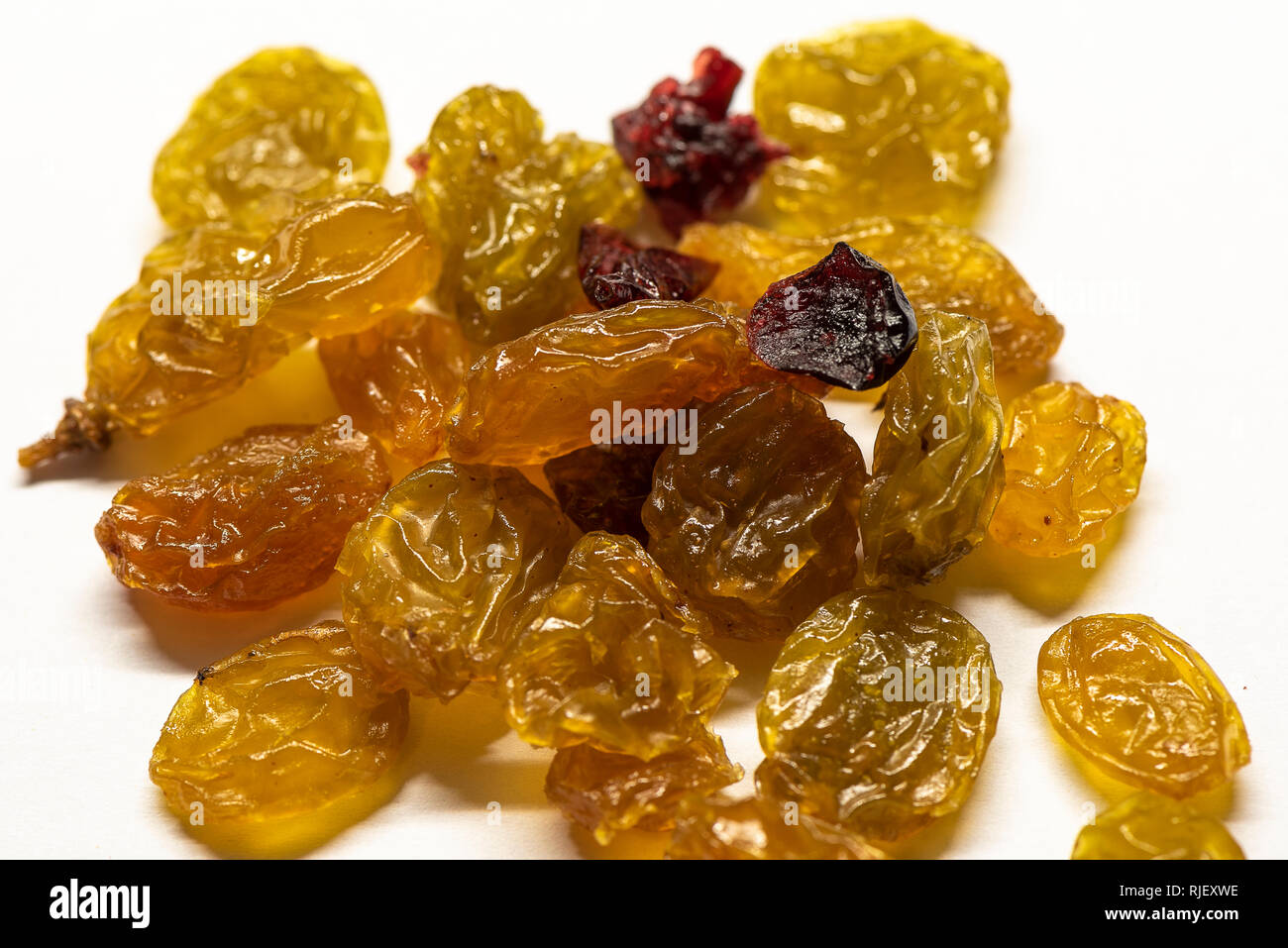 Healthy dried raisins for organic nutrition diet. Isolated raw organic ...