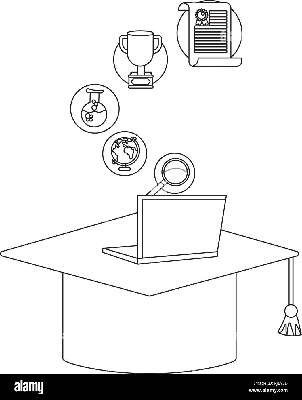 online education cartoon Stock Vector Image & Art - Alamy