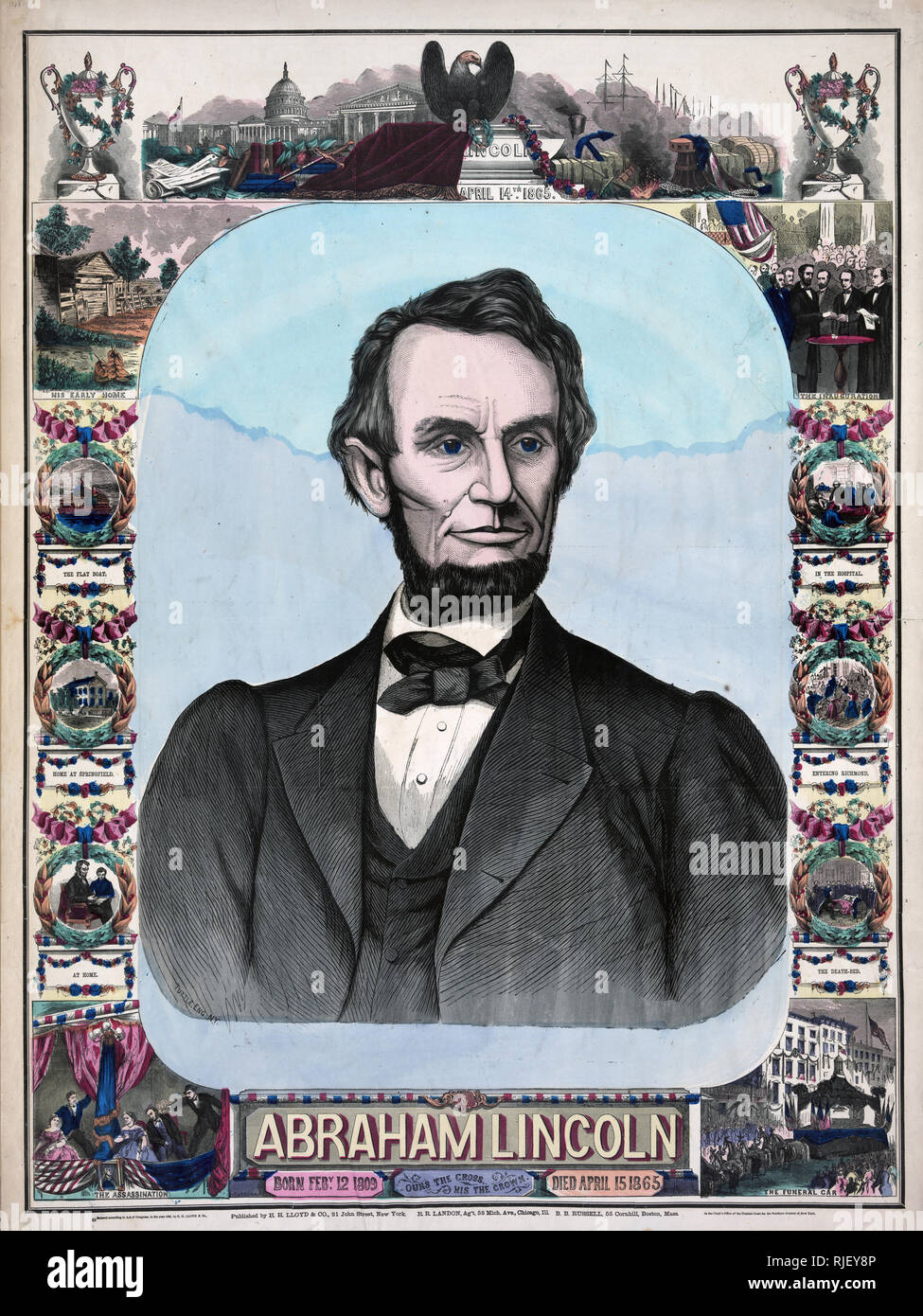 Abraham Lincoln print Stock Photo - Alamy