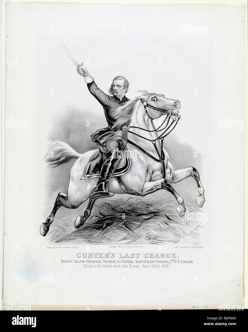 Custer's last charge: Brevet Major-General George A. Custer, Lieutenant ...
