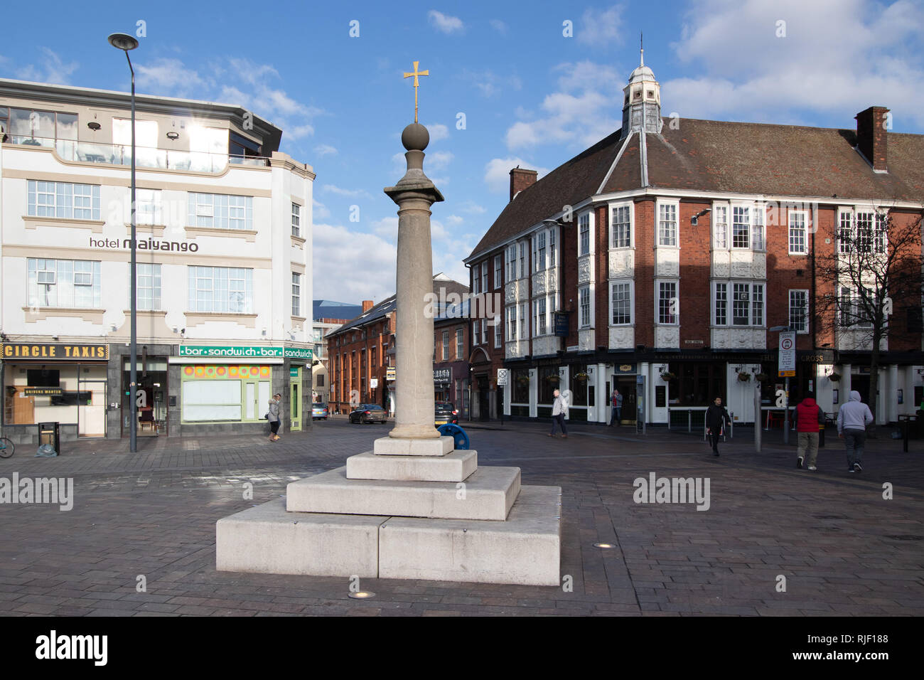 The High Cross which has stood outside the city's market since it was ...