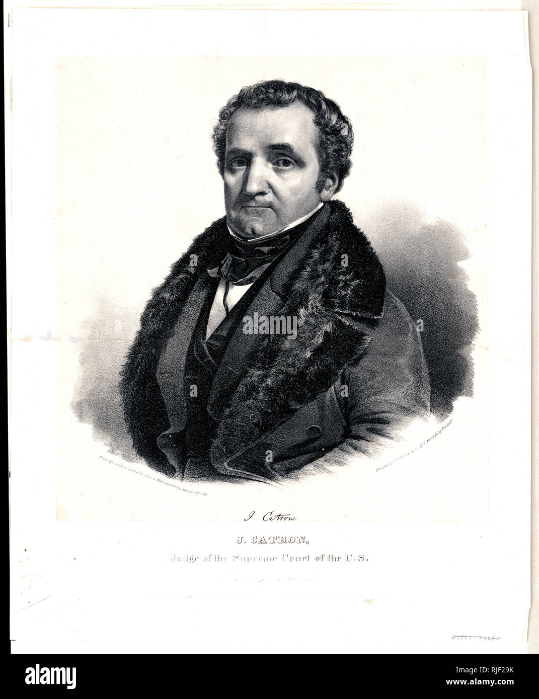 Supreme court justice john catron portrait hi-res stock photography and ...