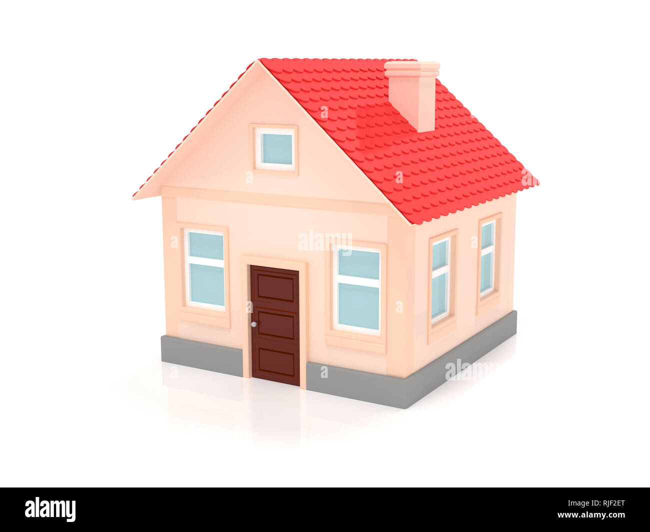 3d illustration model house hi-res stock photography and images - Alamy
