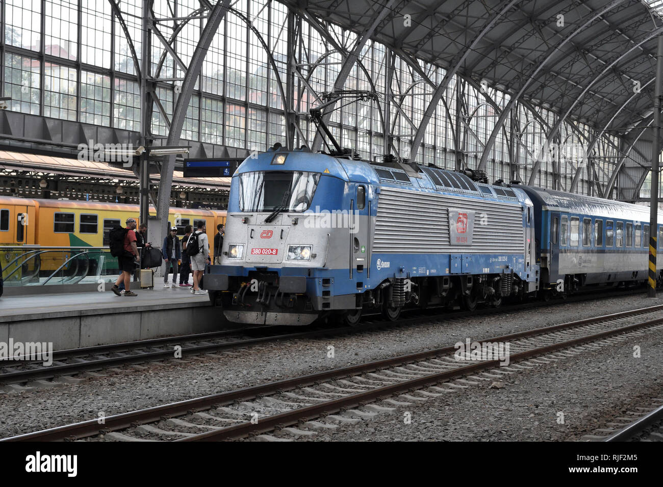 class 380 electric locomotive;prague main station;czech republic Stock ...