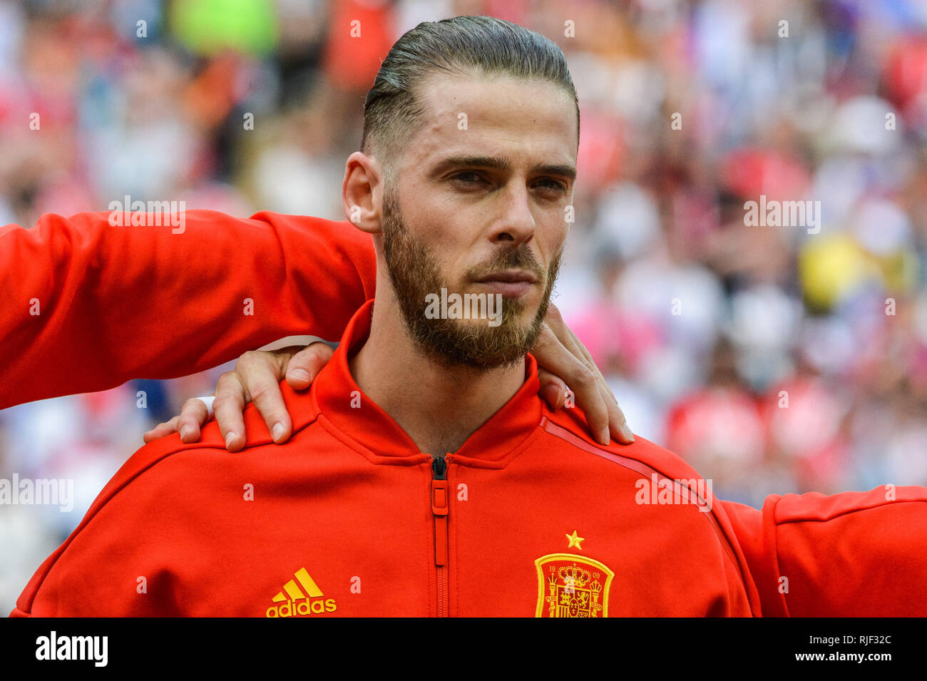 Moscow, Russia - July 1, 2018. Spain national football team goalkeeper ...