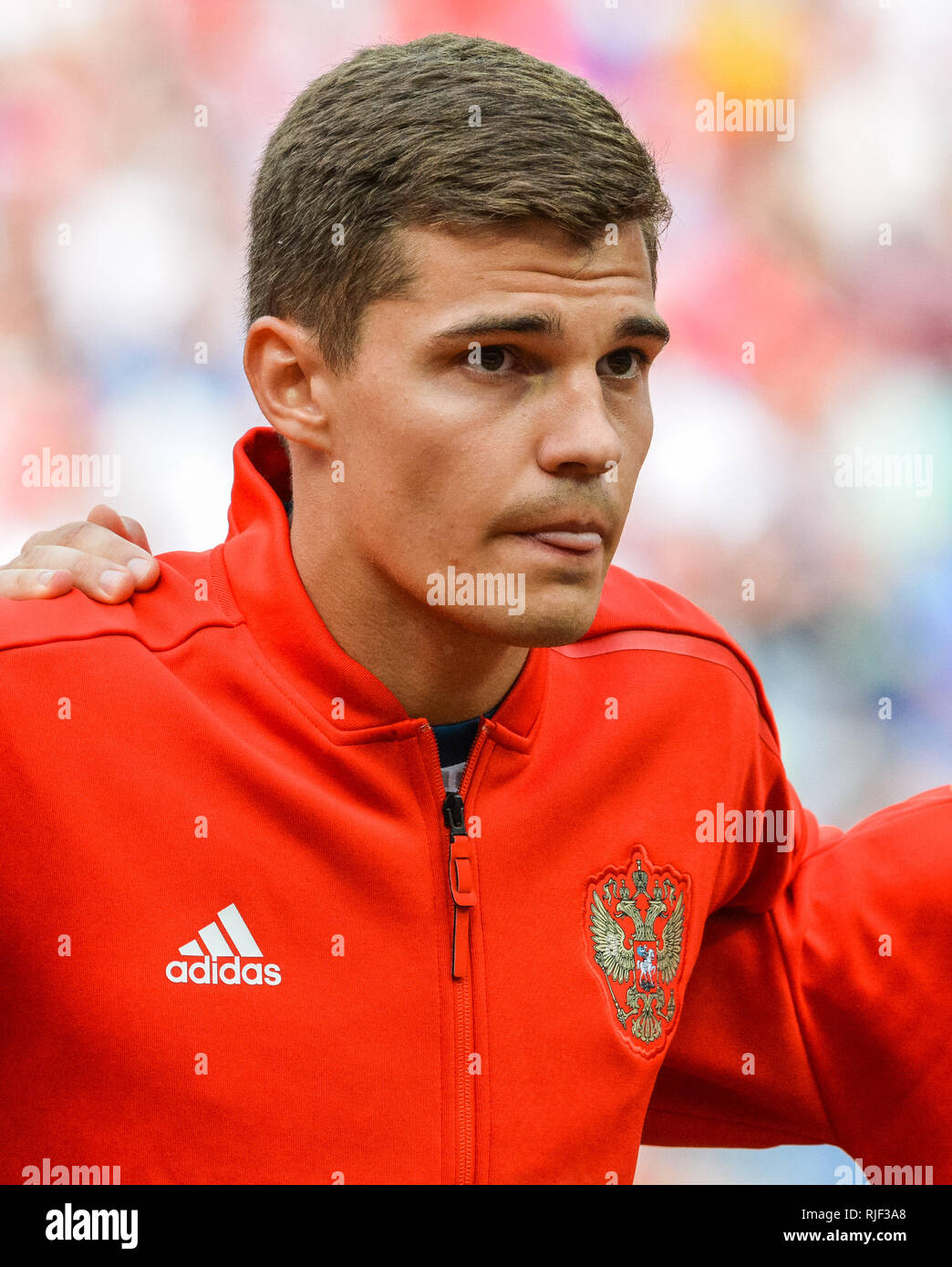 Moscow, Russia - July 1, 2018. Russia national football team midfielder ...