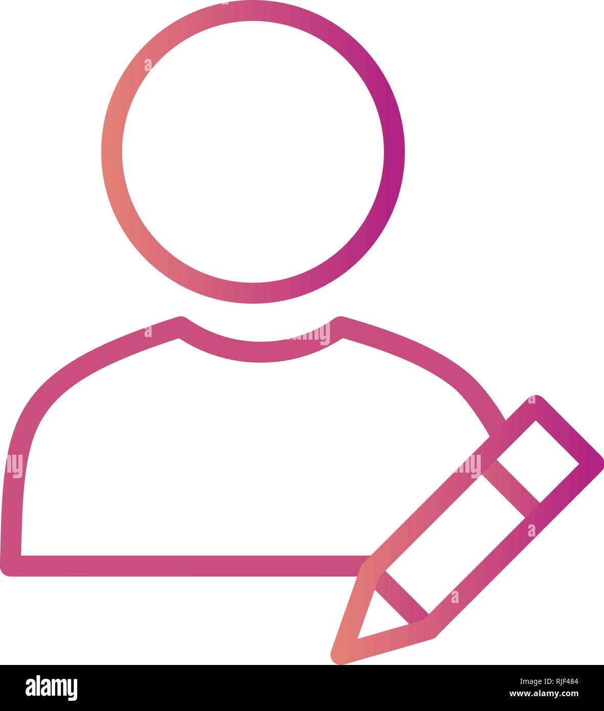 Edit Profile Vector Icon Sign Icon Vector Illustration For Personal And ...