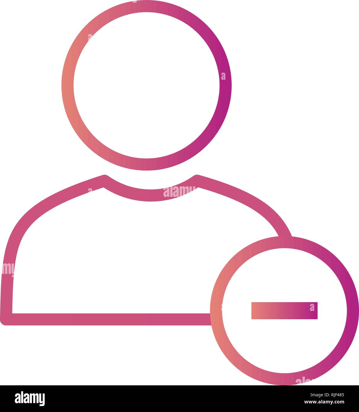 Block User Vector Icon Sign Icon Vector Illustration For Personal And ...